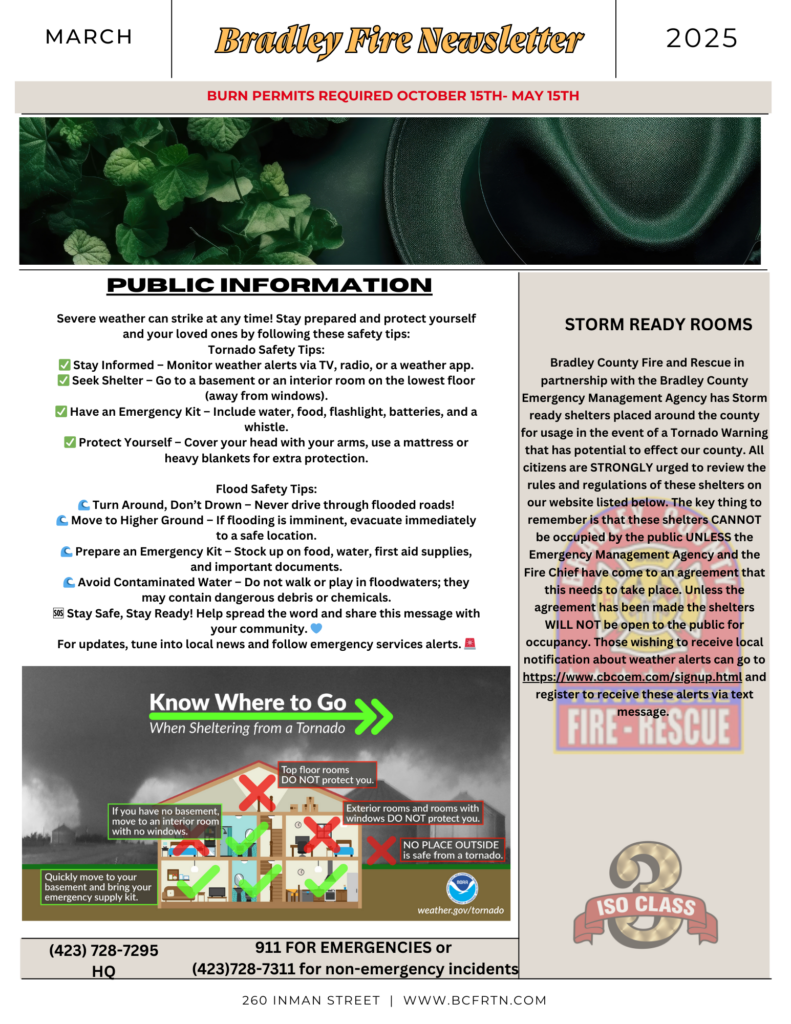 March 2025 - Bradley County Fire Rescue